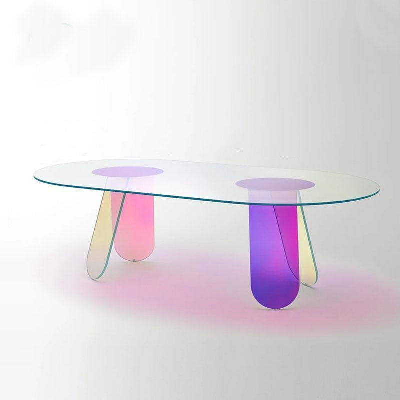 Calini Coffee Table - Iridescent Multi-chromatic Coffee Table, Magical ...
