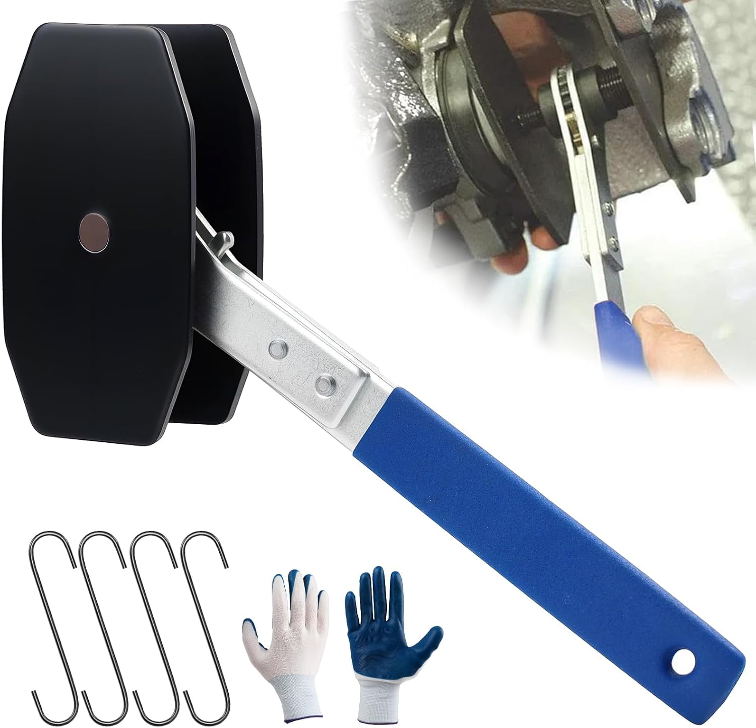 Caliper Compression Tool, Caliper Compressor Tool with 4 Heavy-Duty ...