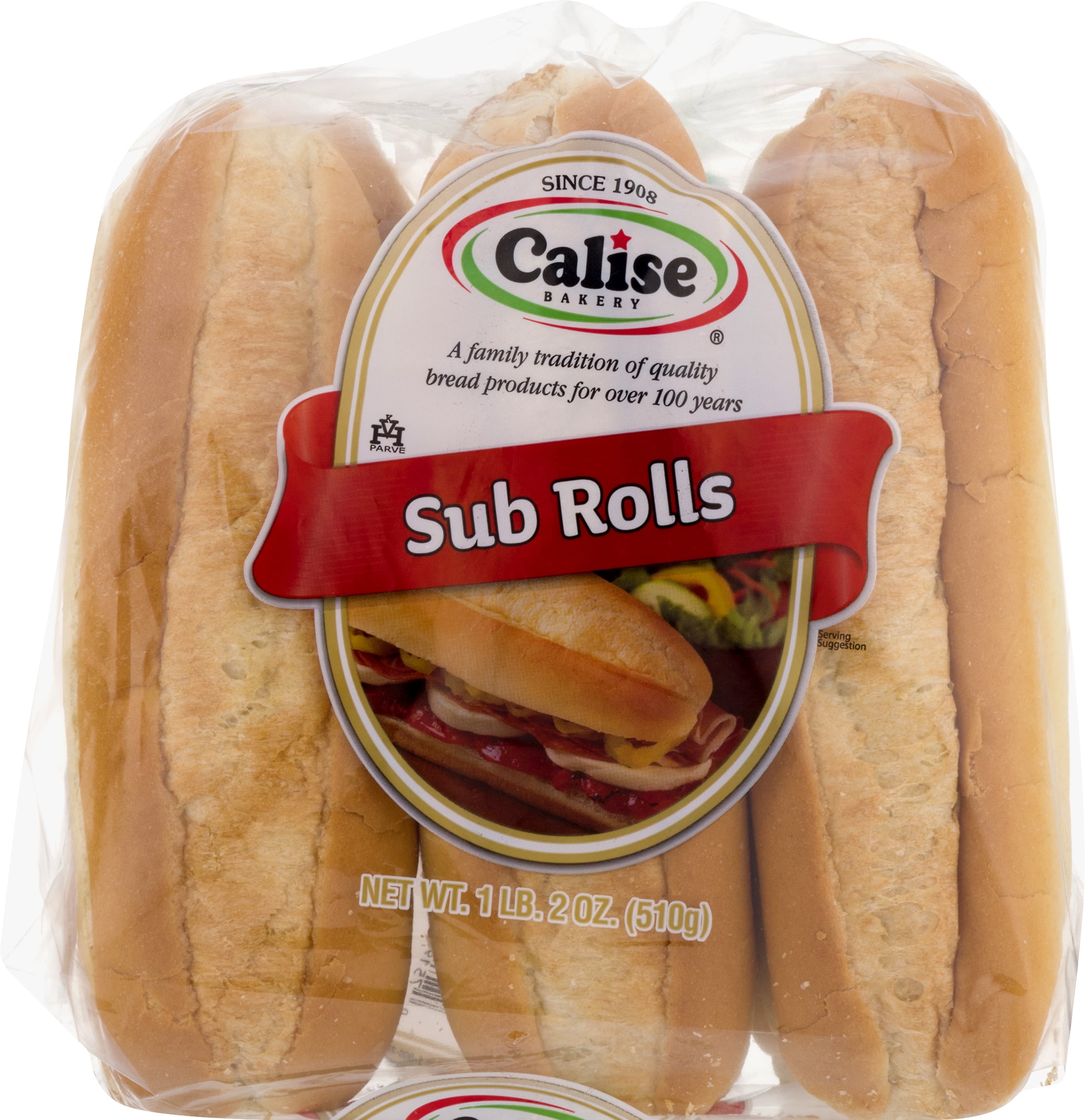 Calise Bakery Sub Rolls 18 oz - Walmart.com