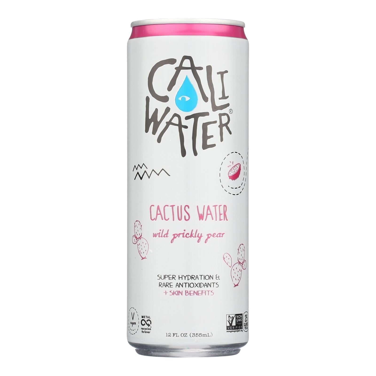 Caliwater Organic Prickly Pear Nopal Cactus Water Drink: Vegan, Non-GMO ...