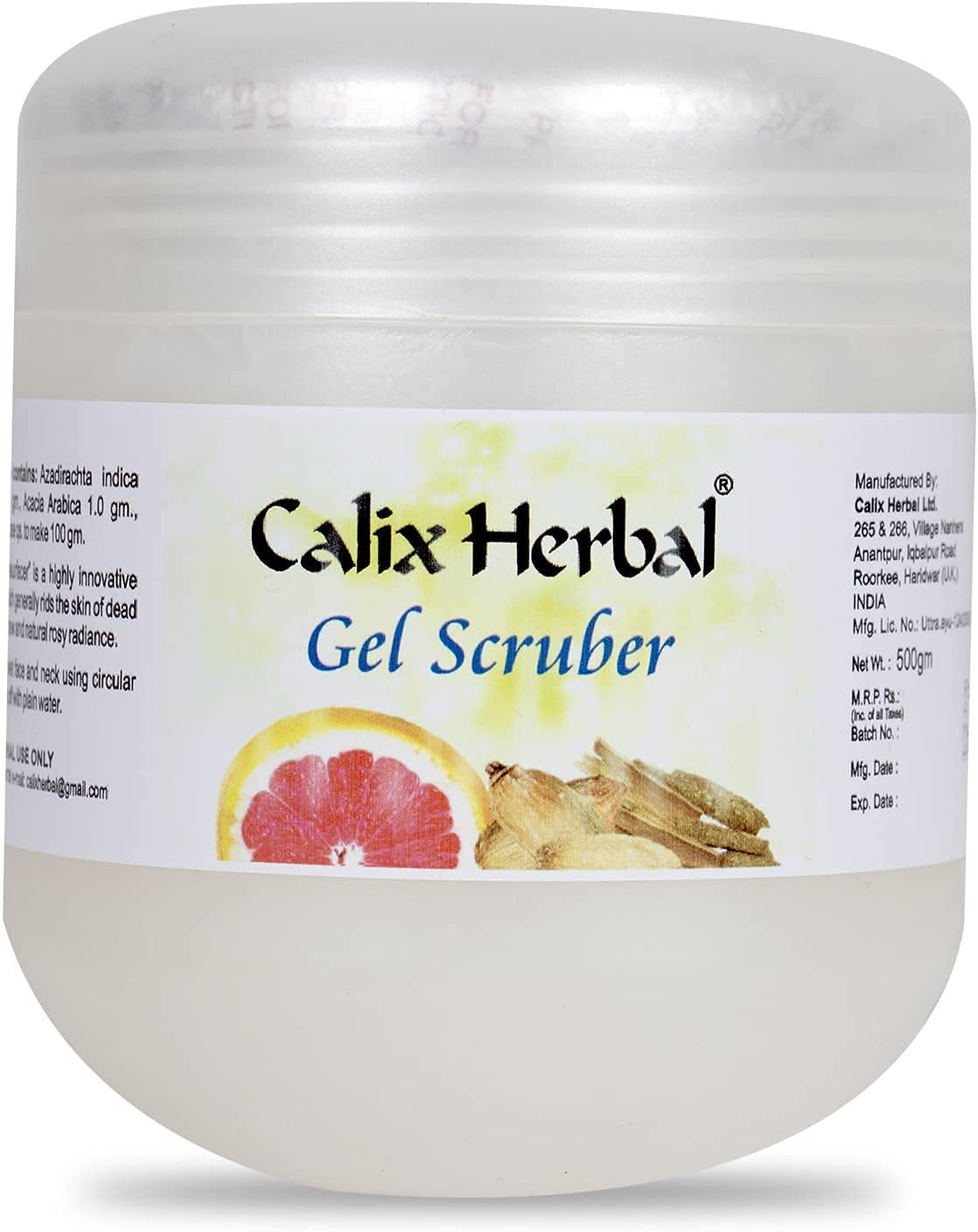 Calix Herbal Organic Ayurvedic Gel Scruber For Face Scrub Blackhead ...
