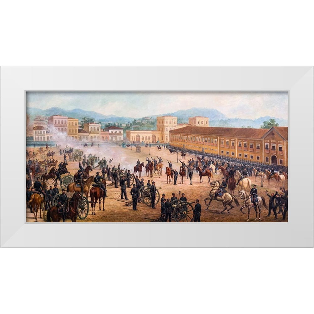 Calixto, Benedito 24x14 White Modern Wood Framed Museum Art Print ...