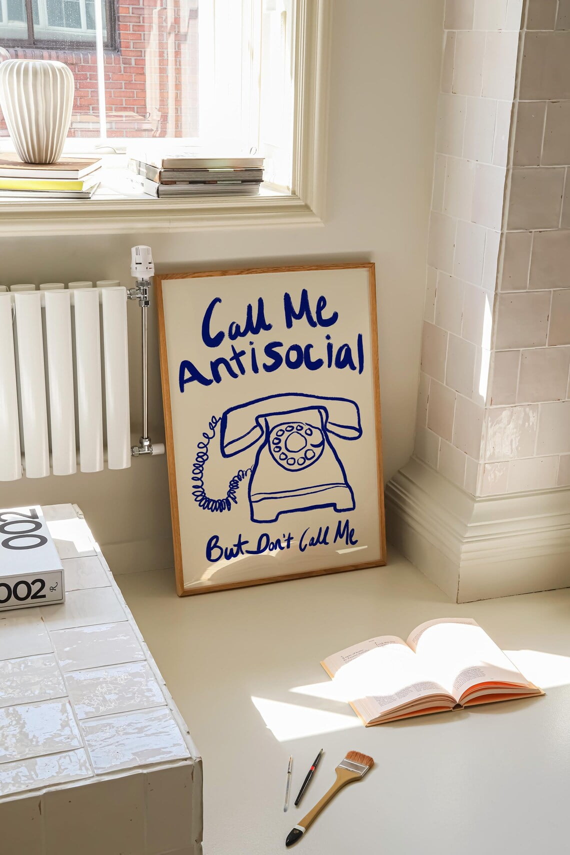 Call Me Antisocial But Don'T Call Me Print, Typography Poster, Trendy ...