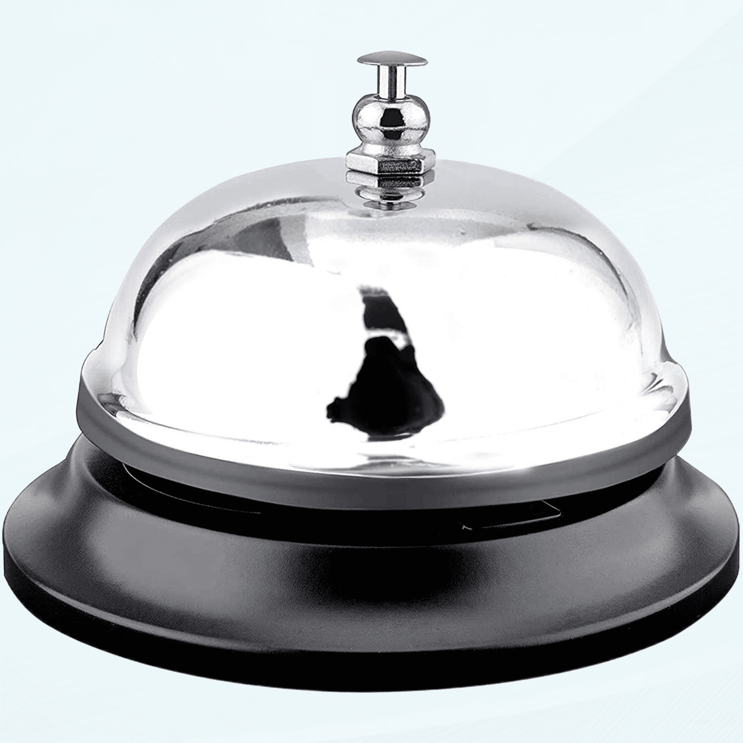 Call Bell Chrome Finish. Hand front desk ringing bell service hotel ...