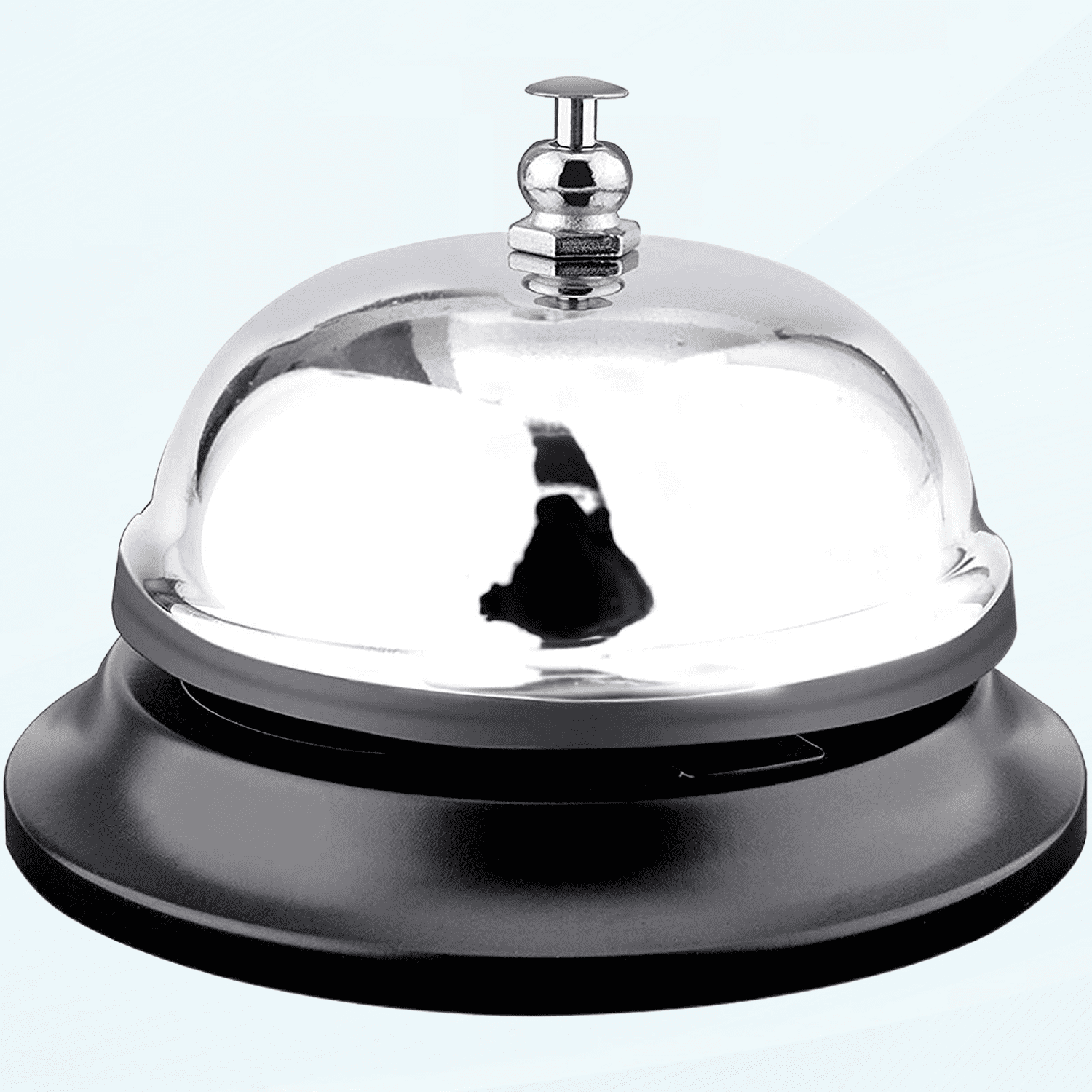 Call Bell Chrome Finish. Hand front desk ringing bell service hotel ...