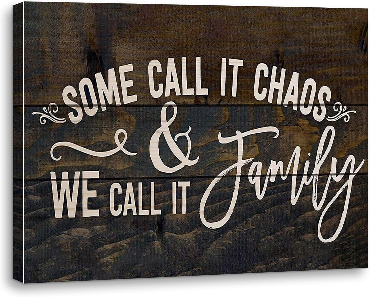 Some Call It Chaos And We Call It Family Canvas Wall Art Prints Artwork ...