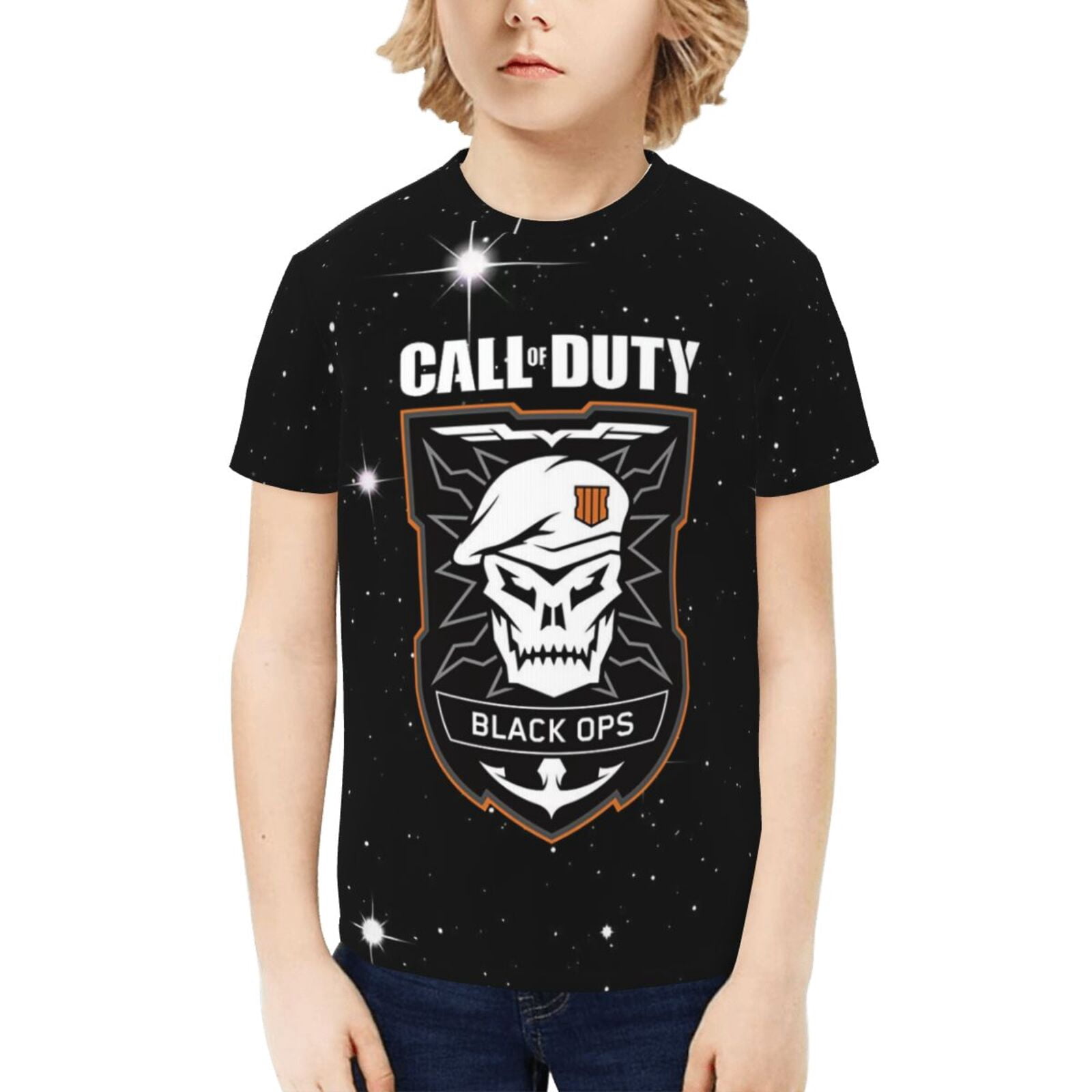 Call Duty Cod Teen T-shirt Shirts Youth Short Sleeve Graphic Tees ...