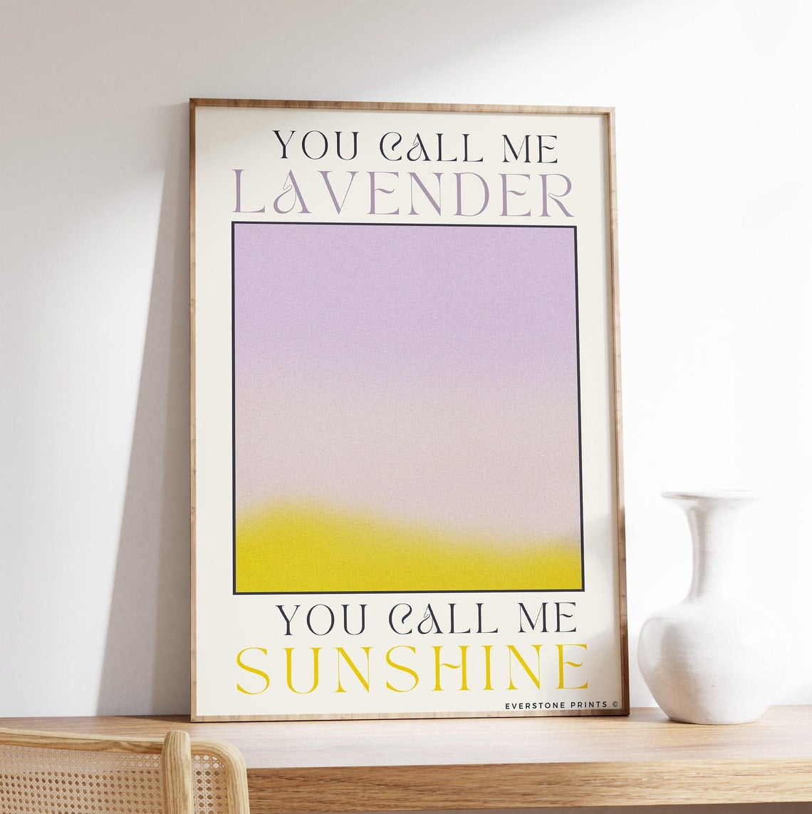 Call Me Lavender, Sunshine Art, Pastel Typography Art, Pastel Quote Art ...