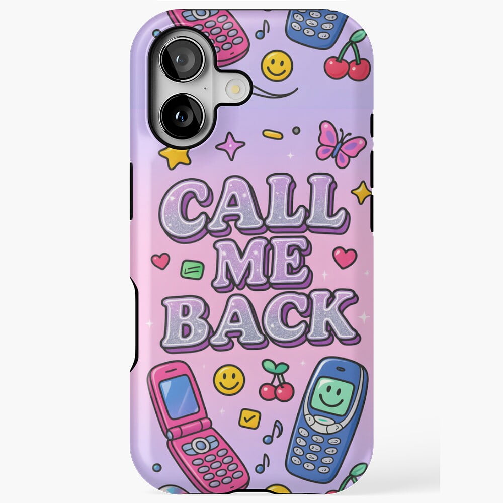 Call Me Back Fun Retro Inspired Nostalgic Tough Phone Case for 11/12/13 ...