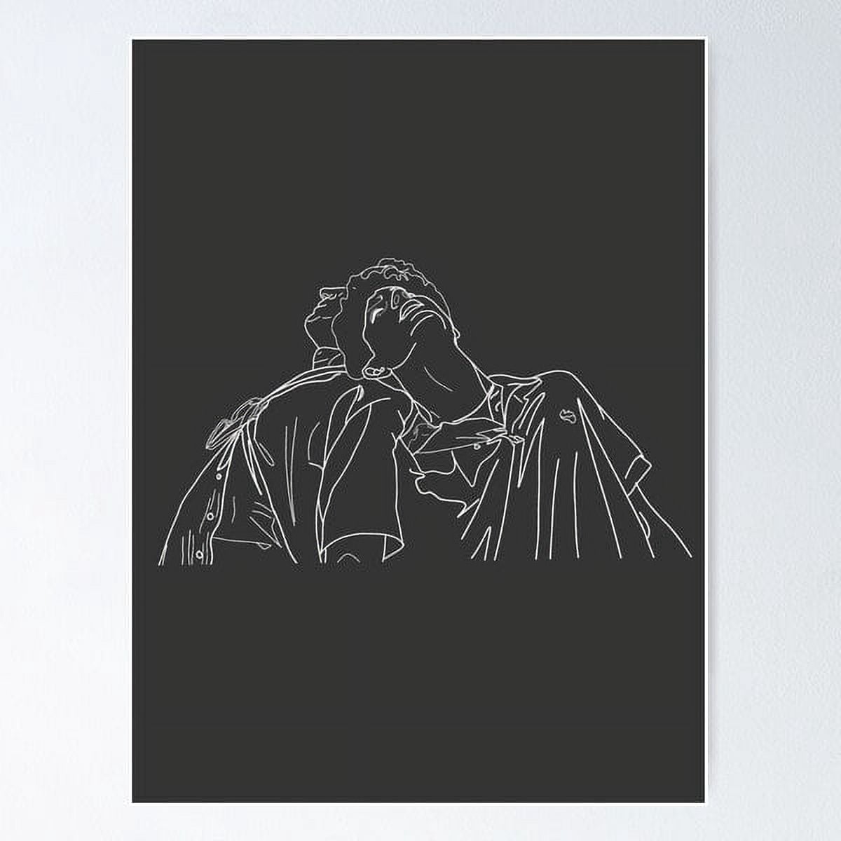Call Me By Your Name Line Art Poster Wall Art, Modern Wall Decor For ...