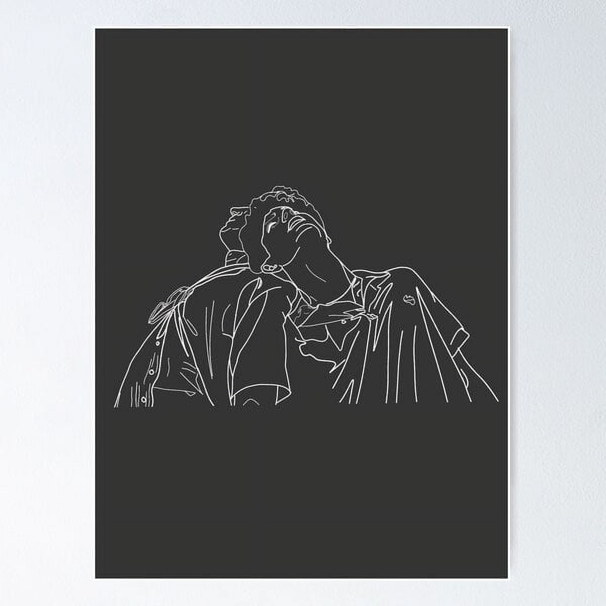 Call Me By Your Name Line Art Poster Wall Art, Modern Wall Decor For ...