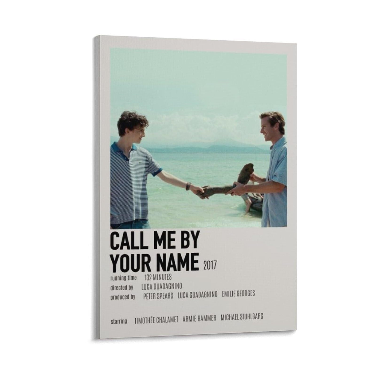 Call Me By Your Name Movie Poster (4) Artworks Canvas Poster Room Aesthetic Wall Art Prints Home ...