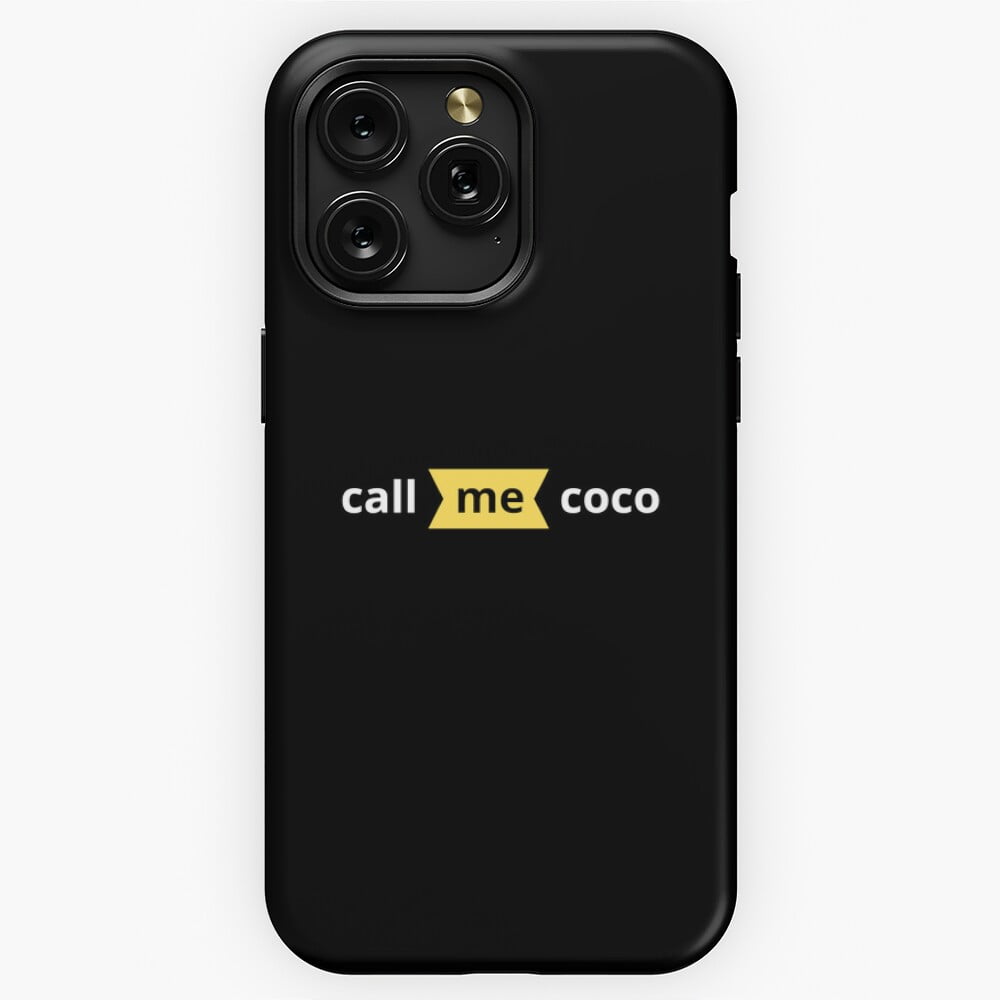 Call Me Coco Funny Quote Classic Retro Design iPhone Case 17 16 15 14 ...