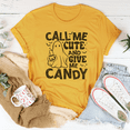Call Me Cute and Give Me Candy Tee Athletic Heather S Peachy Sunday T ...