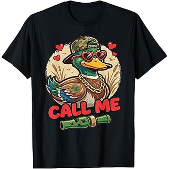 Call Me Duck Hunting Retro Valentine'S Day Men Women T-Shirt - Walmart.com