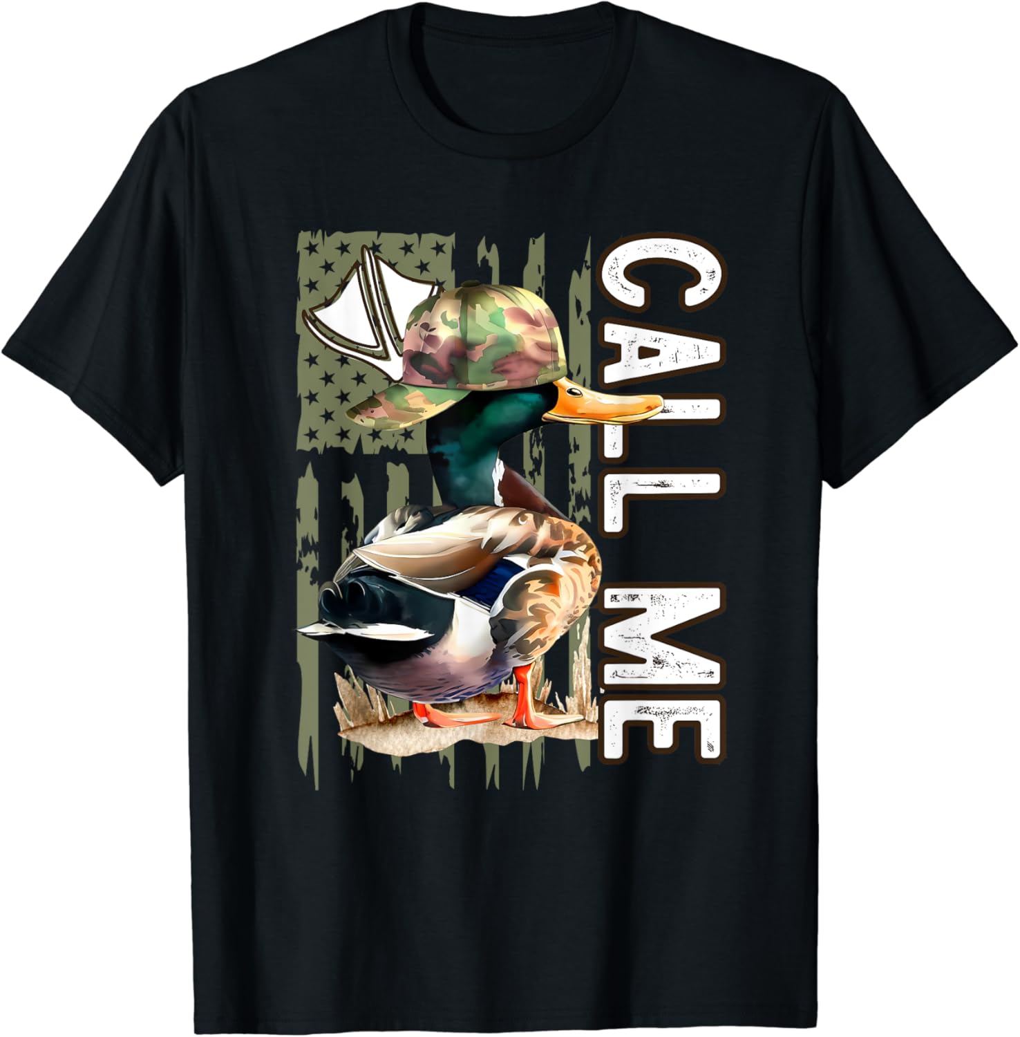 Call Me Mallard Duck Hunter Hunting Season Cute Duck Hunting T-Shirt ...