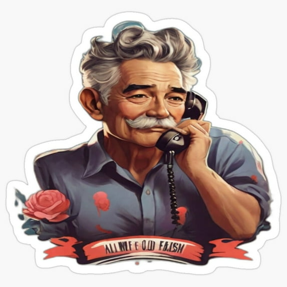 Call Me Old Fashion Sticker Phone Decal Water Bottle Stickers Car ...