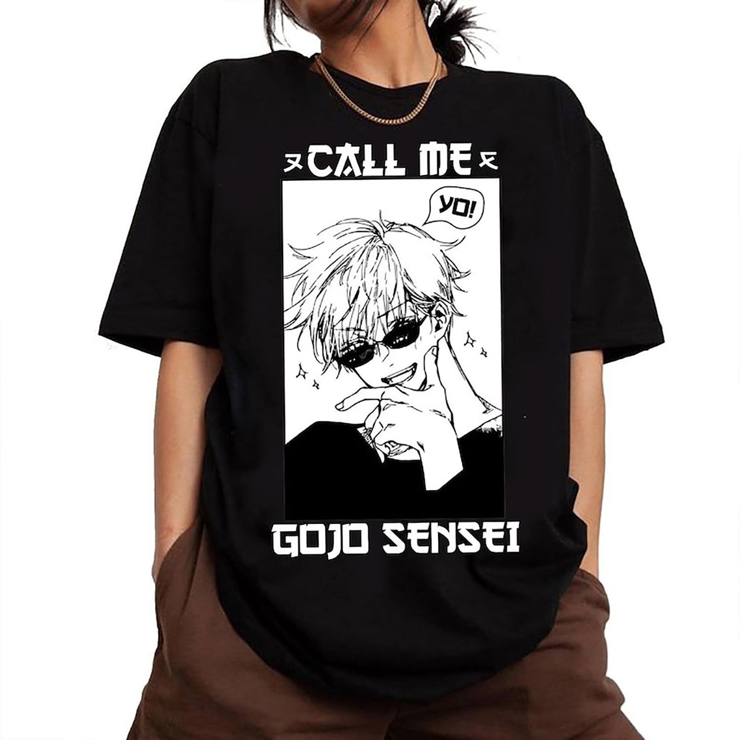 Call Me Sensei Satoru Gojo Shirt, Satoru Gojo T-Shirt, Satoru Gojo ...