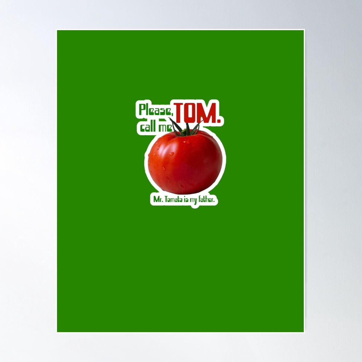 Call Me Tom Poster Wall Art, Modern Wall Decor For Living Room Bedroom ...