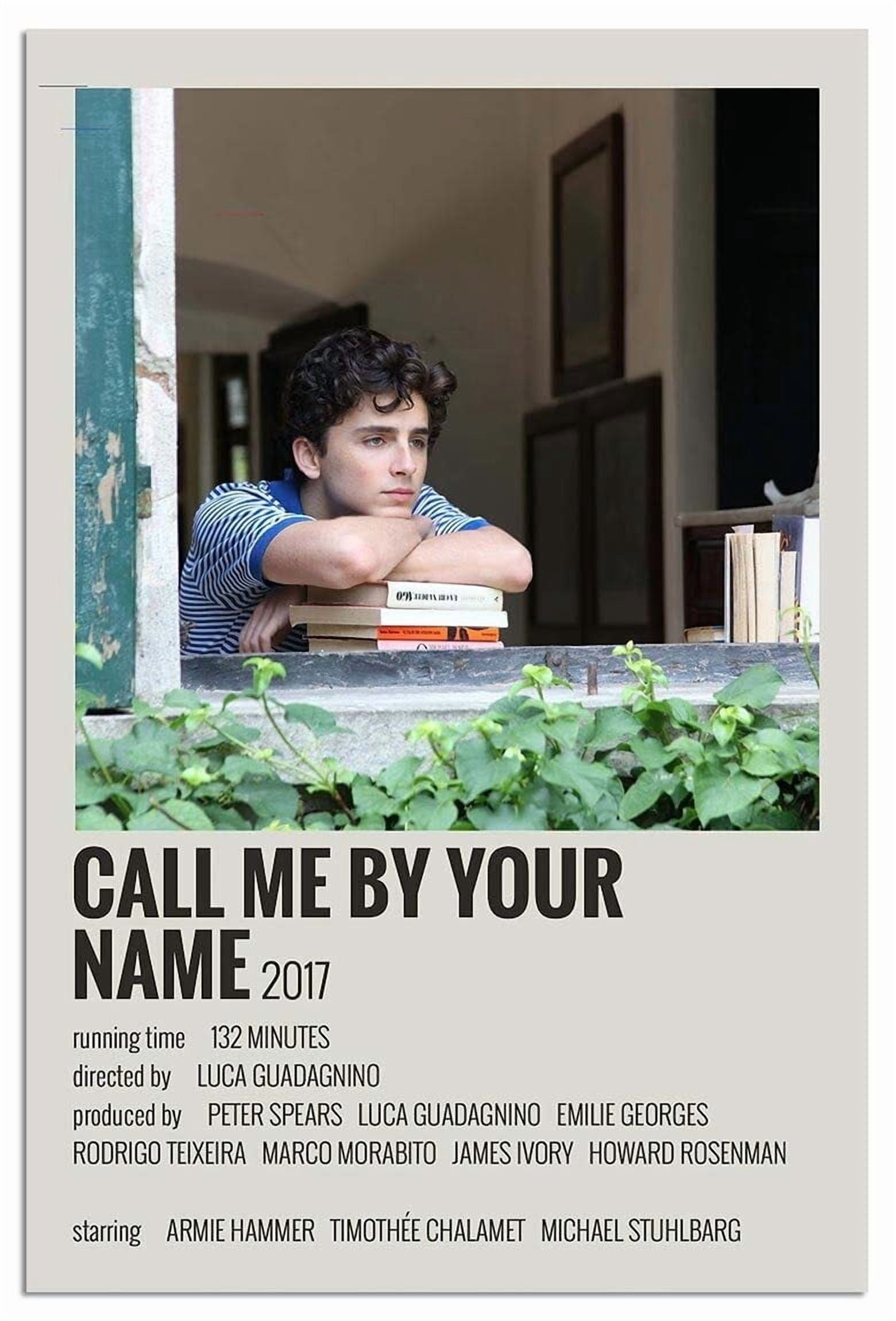 Call Me By Your Name Poster,Timothee Chalamet Merch,Canvas Wall Art For ...
