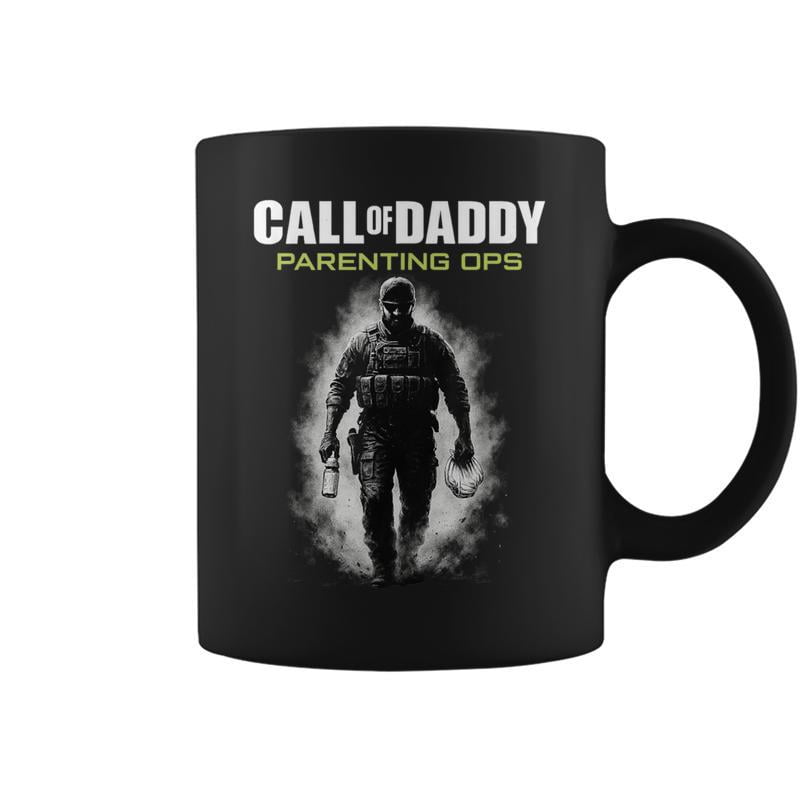 Call Of Daddy Parenting Ops Fathers Day Great Dad Joke Coffee Mugs ...