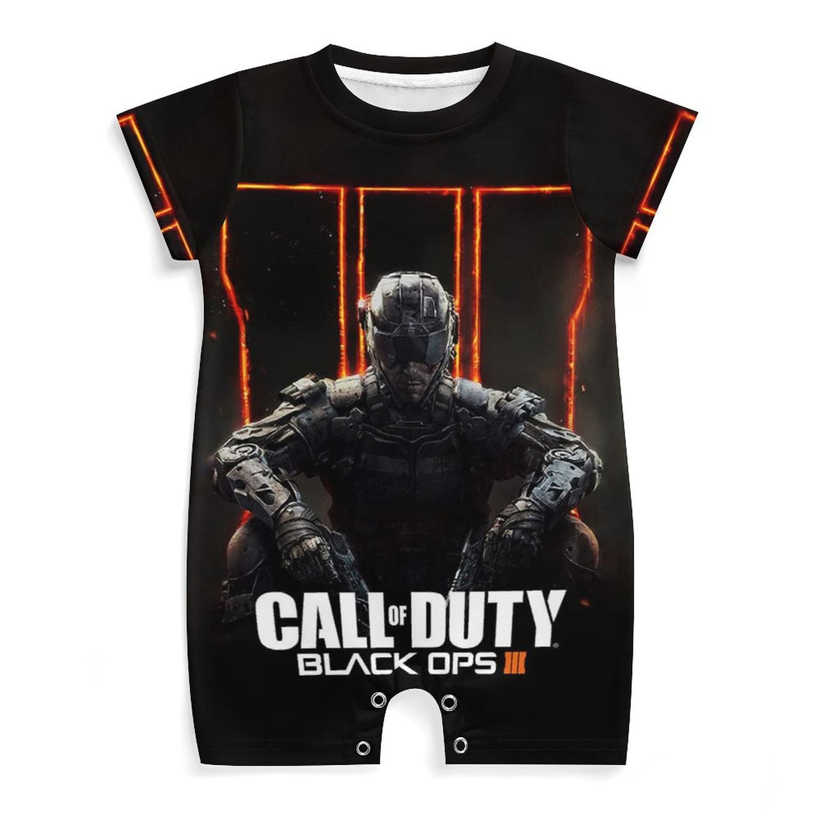 Call Of Duty Baby Neutral Oversized T Shirt Romper Shorts Jumpsuit ...