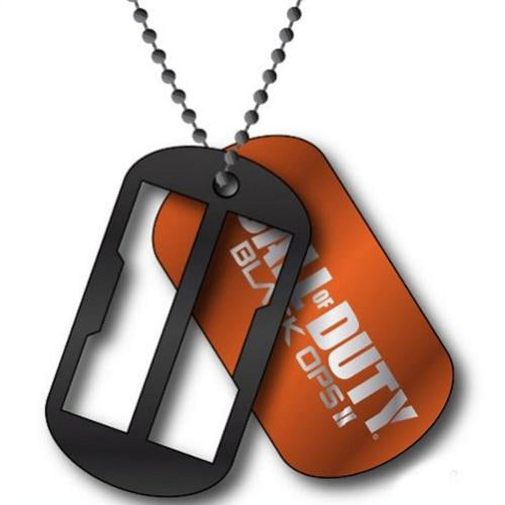 Call Of Duty Black Ops 2 Black & Orange Knockout Dog Tags - Walmart.com