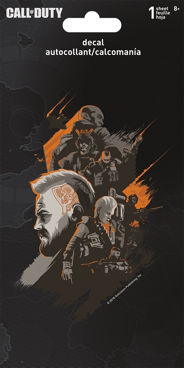 Call Of Duty Black Ops 4: 4" x 8" Color Decal - Walmart.com