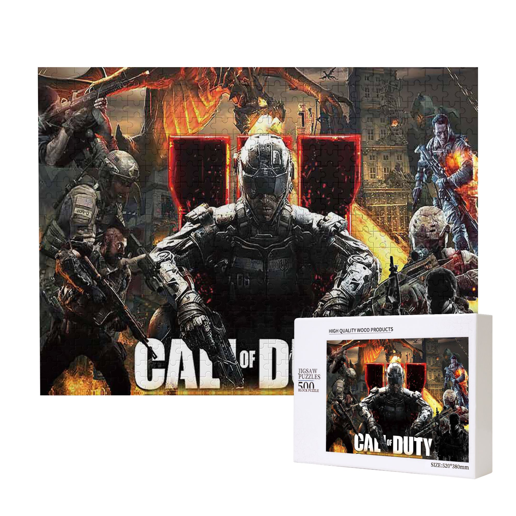 Call Of Duty Black Ops 500 Piece Jigsaw Puzzle Puzzle For Adults Child ...