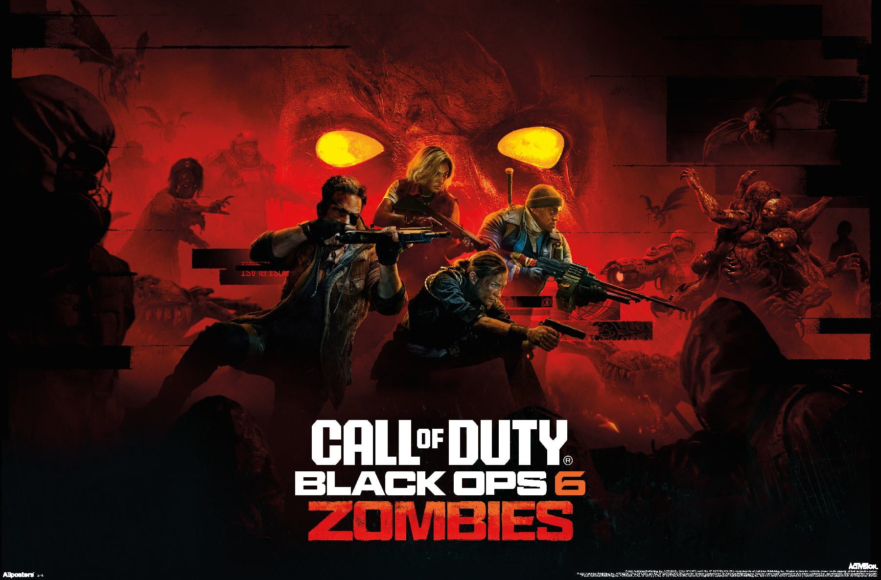 Call Of Duty: Black Ops 6 - Zombies Key Art Wall Poster, 14.725" x 22. ...