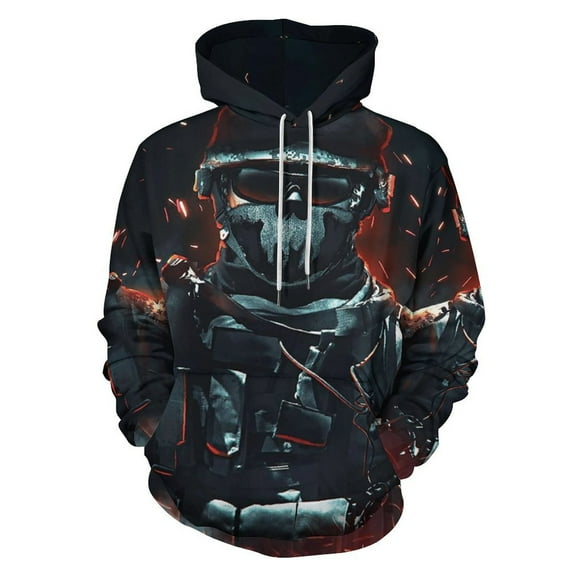 Call Of Duty Black Ops Casual Hoodie Jacket Hooded Long Sleeves ...