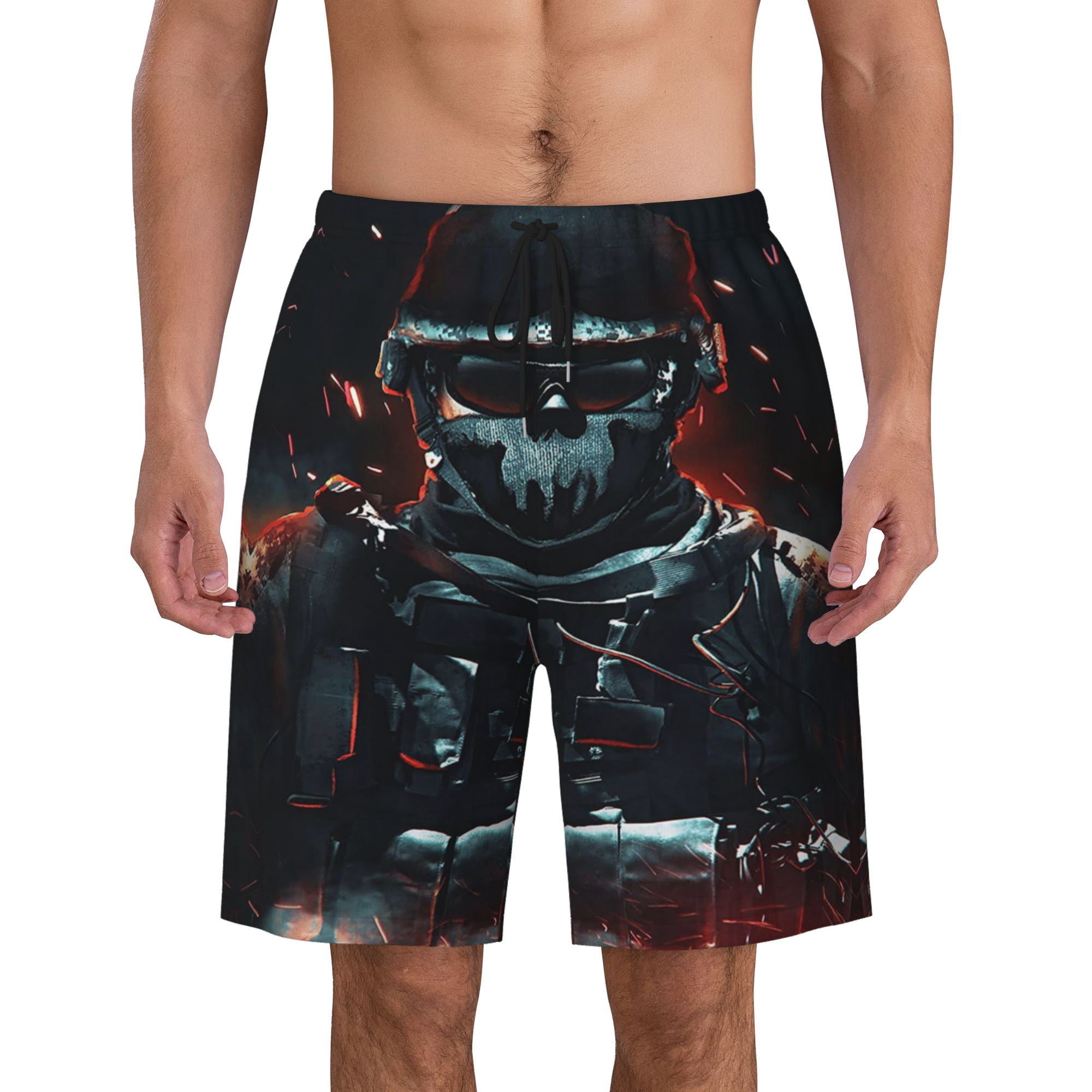 Call Of Duty Black Ops Men's Beach Pants Quick Dry Beach Shorts Swim ...