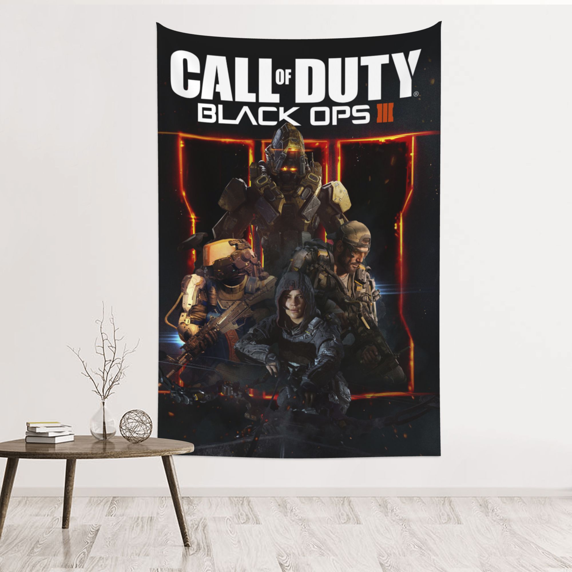 Call Of Duty Black Ops Tapestry Banner 60X40 inch Decor Art Tablecloth ...