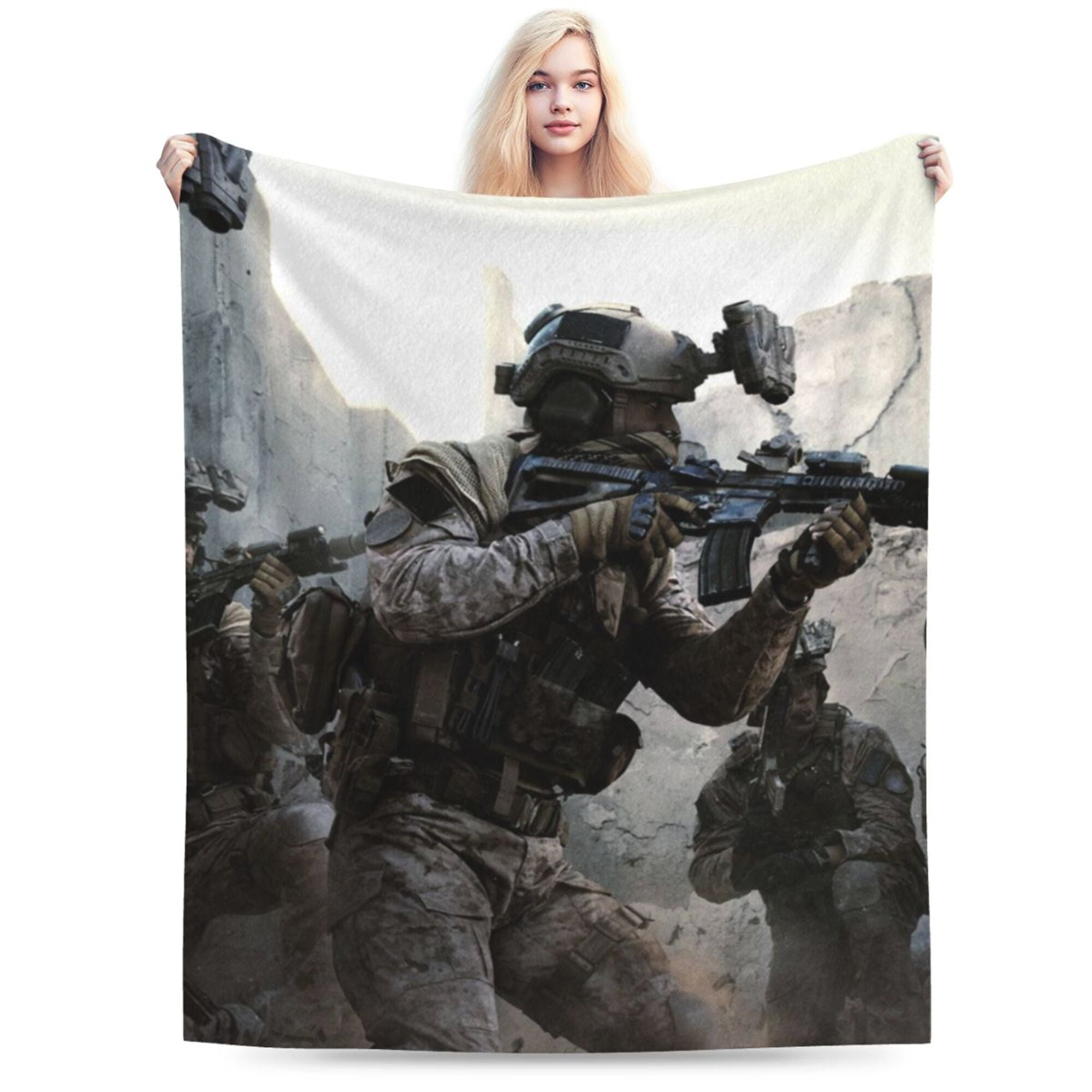 Call Of Duty Blanket, Super Soft Throw Blanket For Couch Sofa Bed, Cozy Lightweight Warm Flannel ...