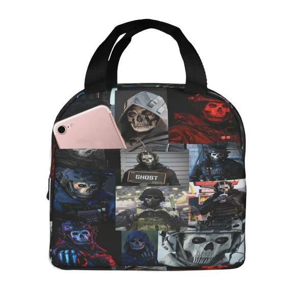 Call Of Duty Ghost Reusable Lunch Bag Cooler Tote Bag Adjustable ...