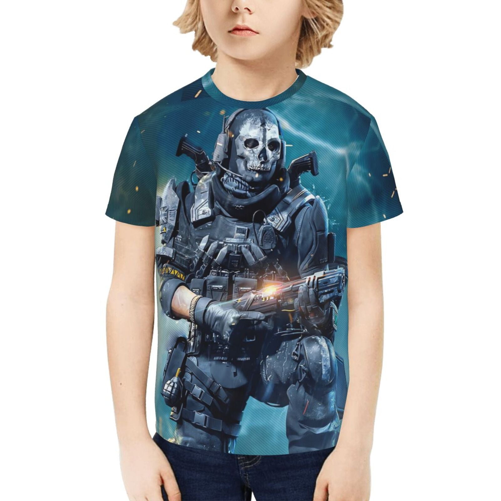 Call Of Duty Kids T-Shirt 3d Printed Graphic T-Shirts Boys And Girls ...