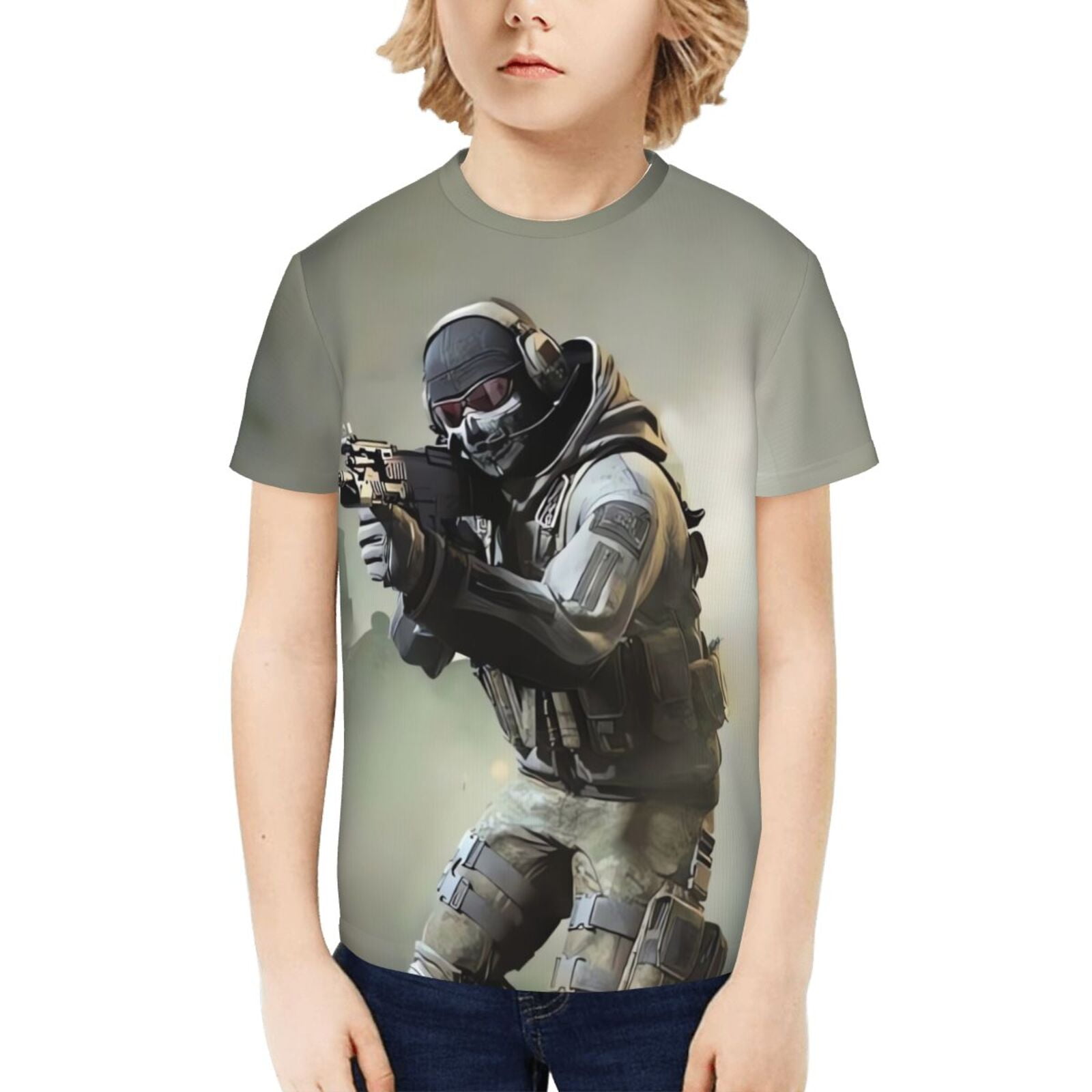 Call Of Duty Kids T-Shirt 3d Printed Graphic T-Shirts Boys And Girls ...