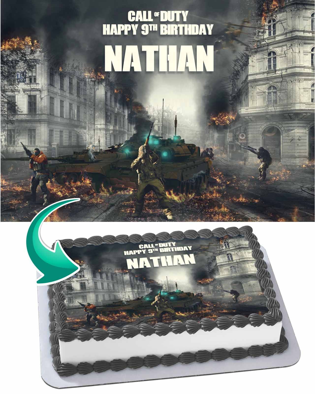 Call Of Duty Mobile 2020 Edible Image Cake Topper Personalized Birthday ...