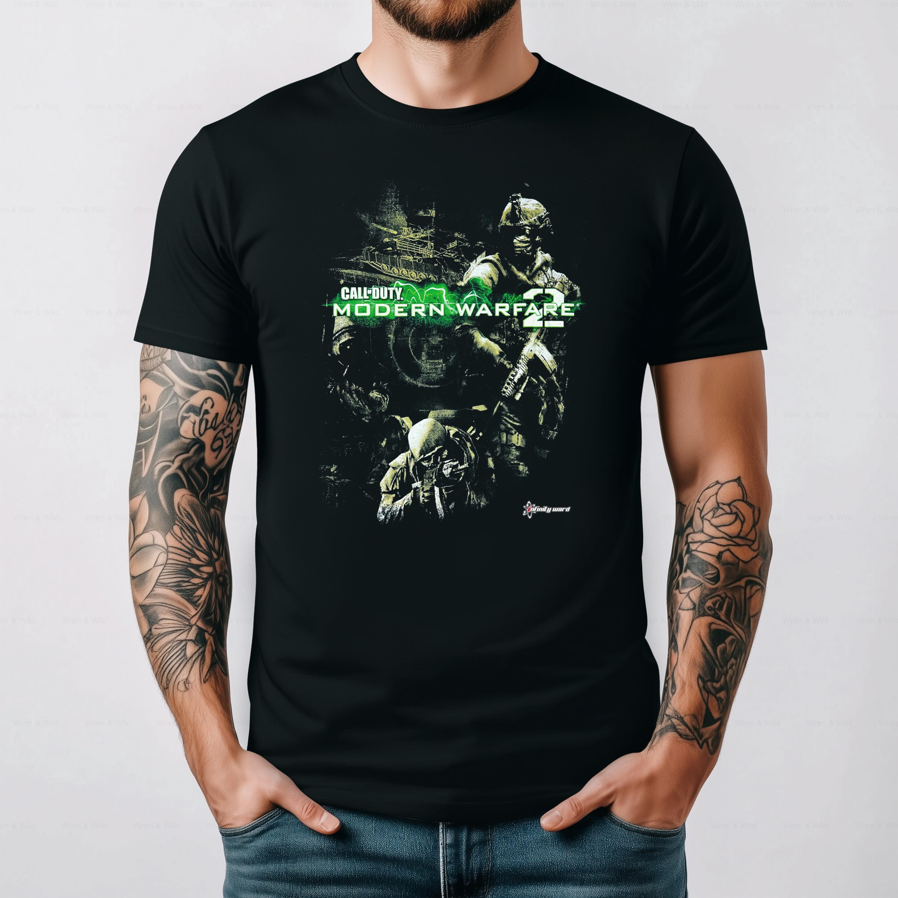 Call Of Duty Modern Warfare 2 Vintage Gaming Unisex T-Shirt up to 5XL ...