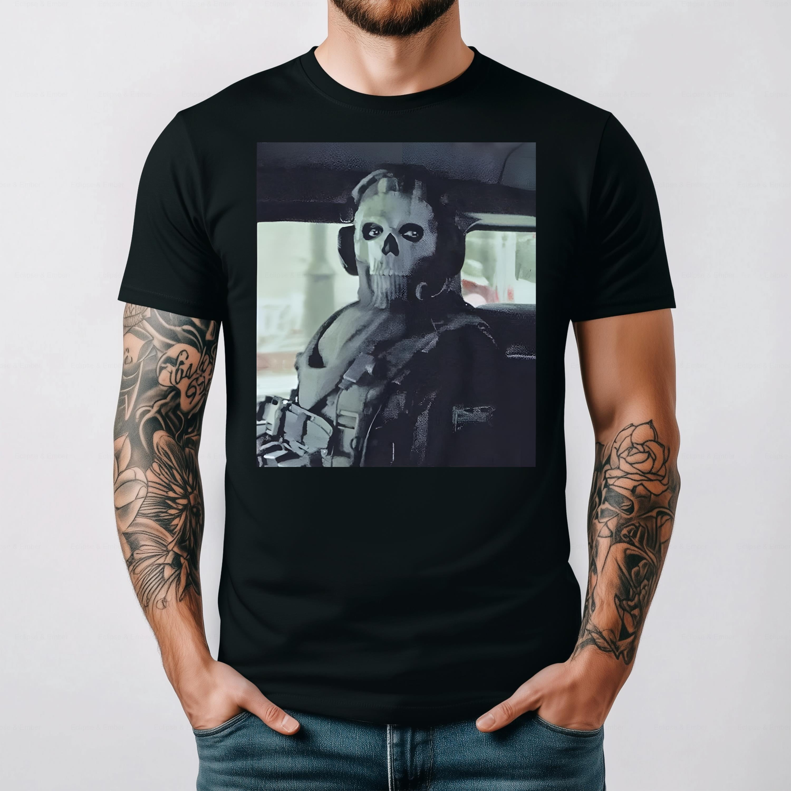 Call Of Duty Modern Warfare II Ghost Stare COD Video Game T Shirt ...