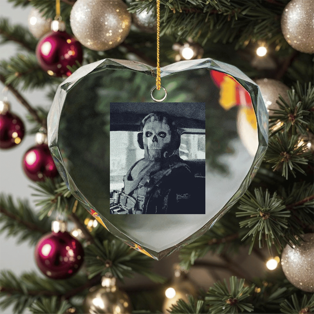 Call Of Duty Modern Warfare II Ghost Stare Glass Ornament, Gaming ...