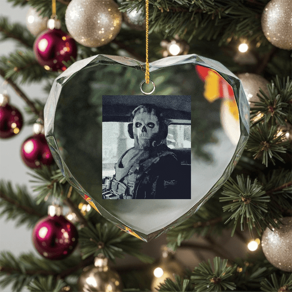 Call Of Duty Modern Warfare II Ghost Stare Glass Ornament, Gaming ...