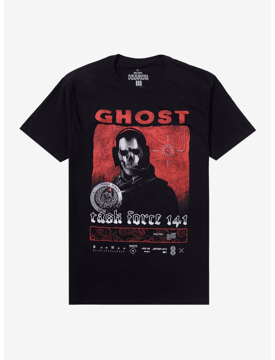 Call Of Duty Modern Warfare III Ghost Task Force 141 TShirt - Walmart.com