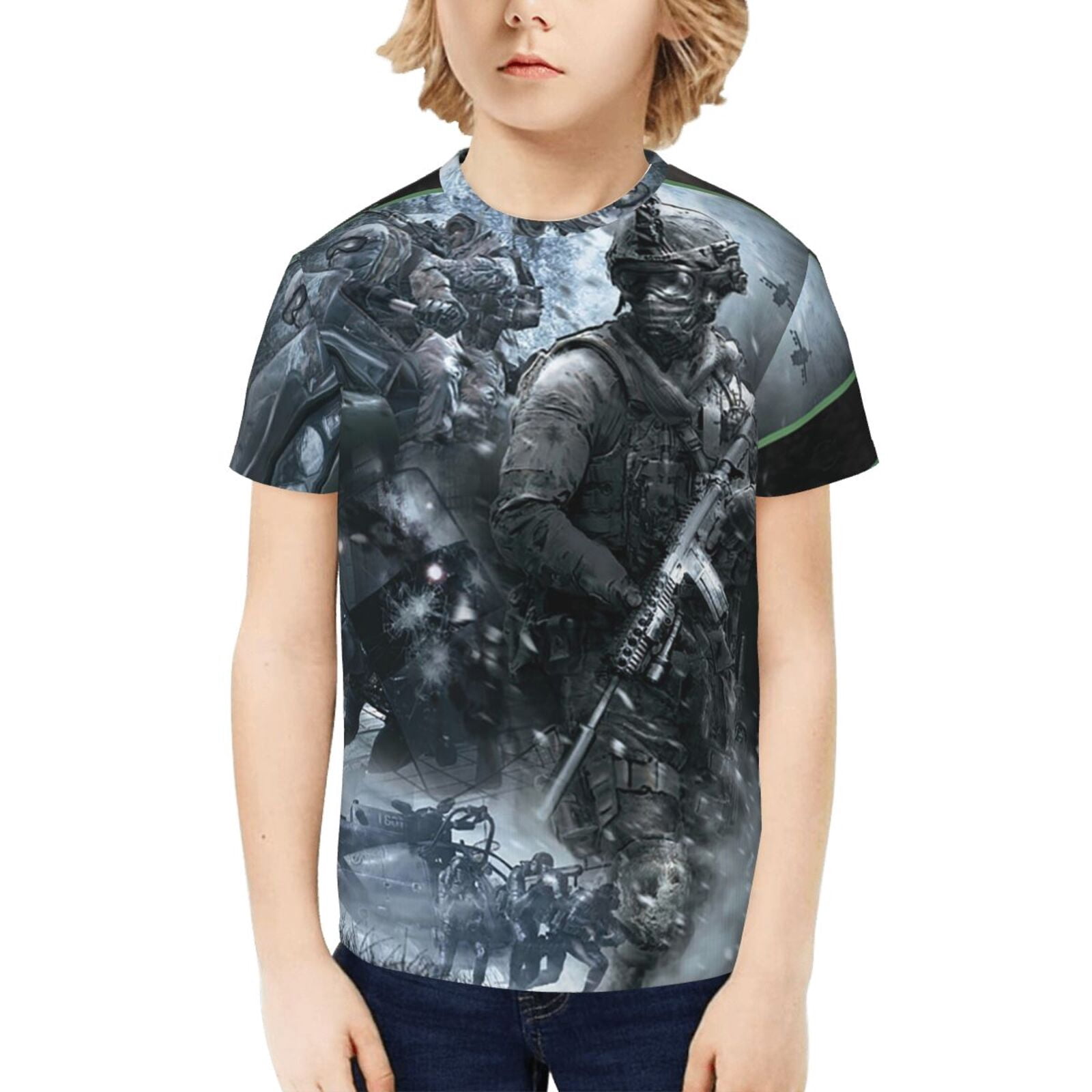 Call Of Duty Modern Warfare Teenage T-shirt for Boy Girl Short Sleeve ...