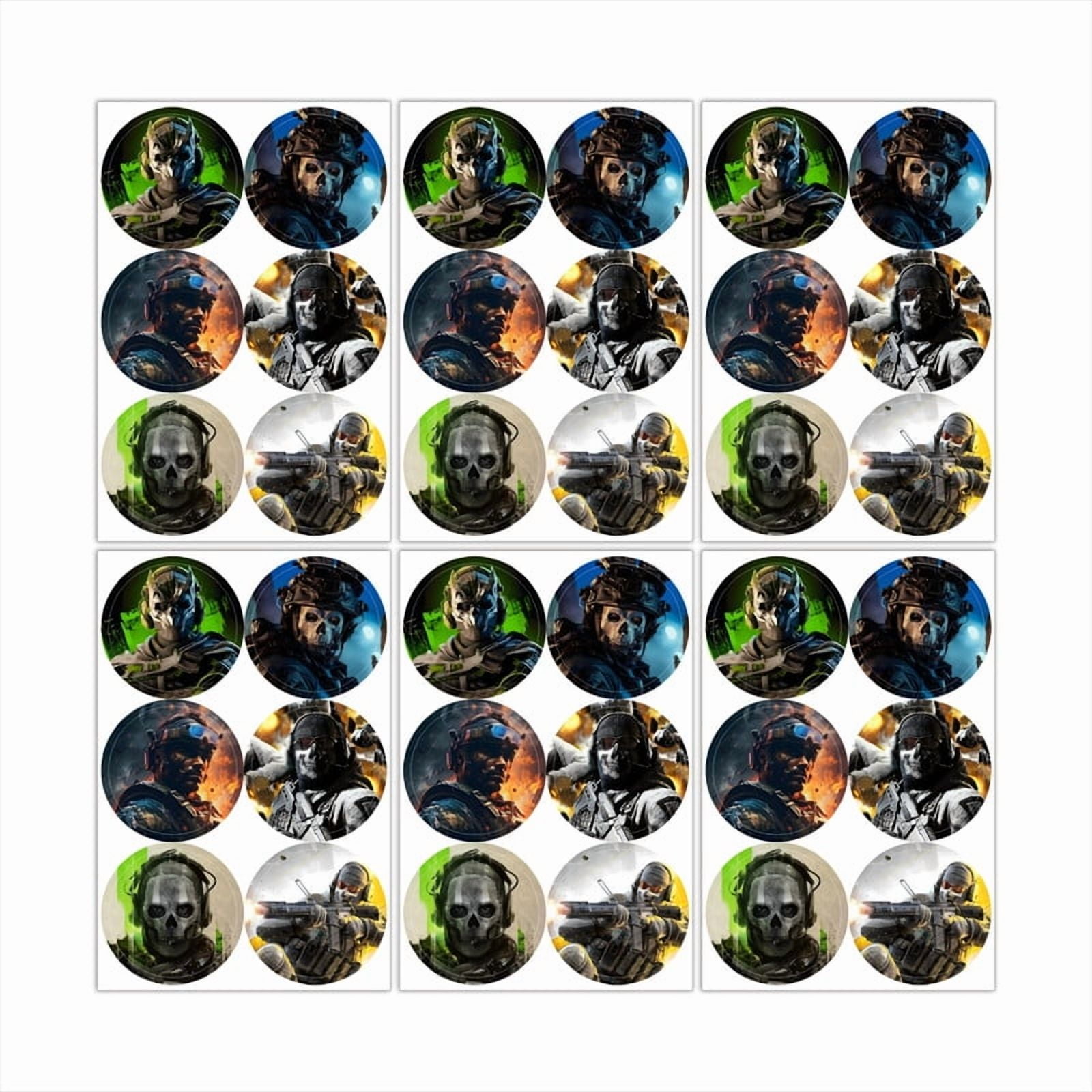 Call Of Duty Stickers Labels Birthday Party Favors Thank You Themed ...