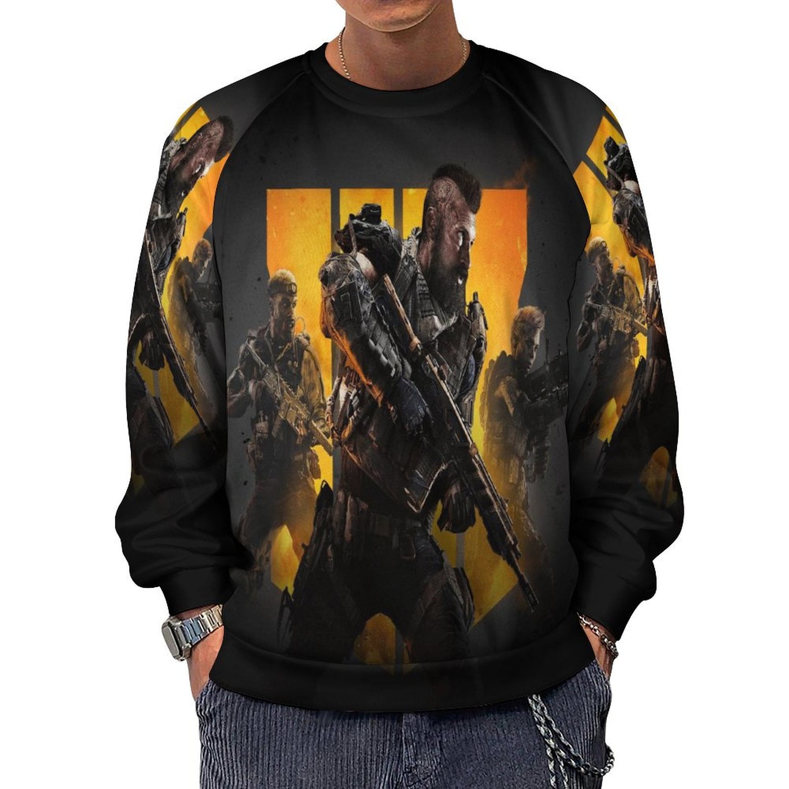 Call Of Duty Sweatshirt Men Graphic Pullover Crewneck Sweater Shirts ...