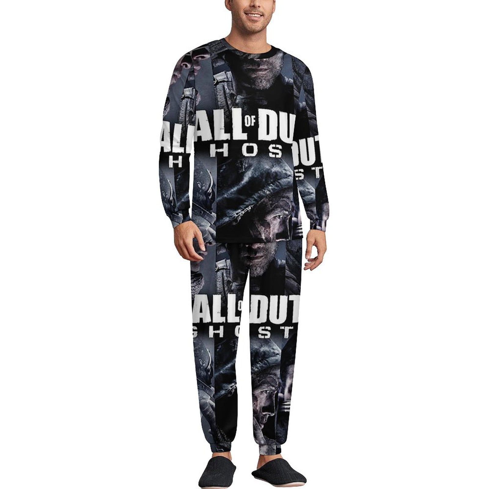 Call Of Duty Unisex Adults Round Neck Pajama Set Two Piece Set Pajama ...