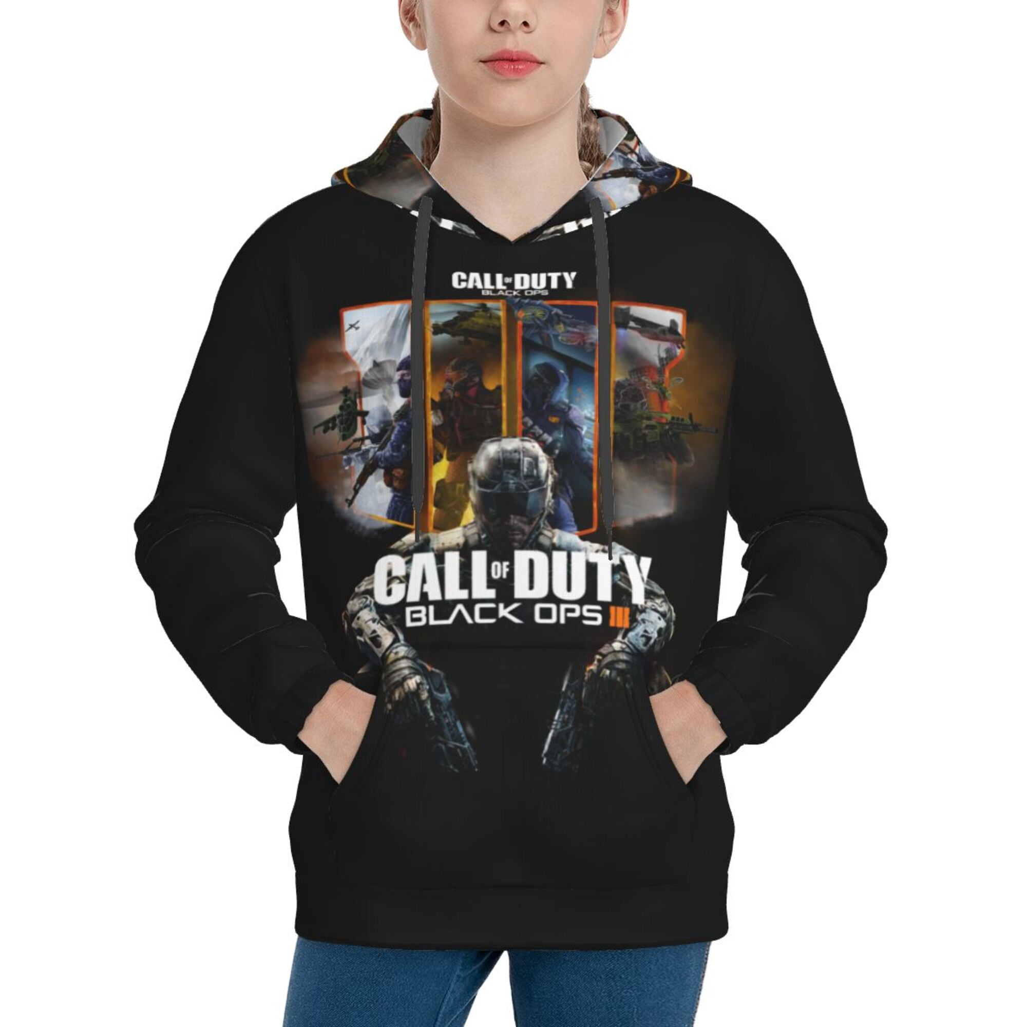 Call Of Duty Youth Pullover Hooded Graphic Sweatshirts Long Sleeve ...