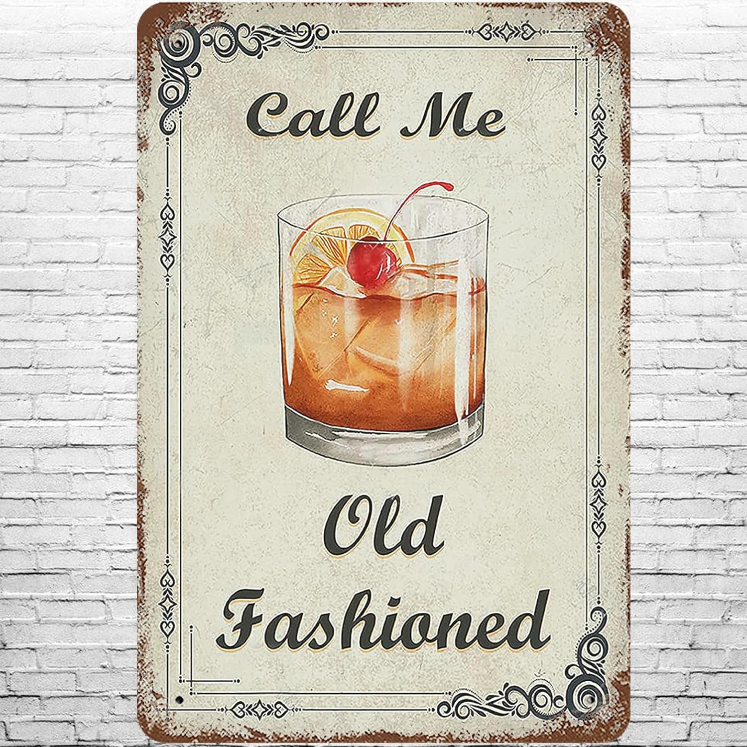 Call Me Old Fashioned Metal Tin Signs- Exquisite Wall Art Decor ...