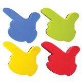Call-Out Finger Pointer Magnetic Whiteboard Eraser - Retail Set Of 4 Erasers - Walmart.com